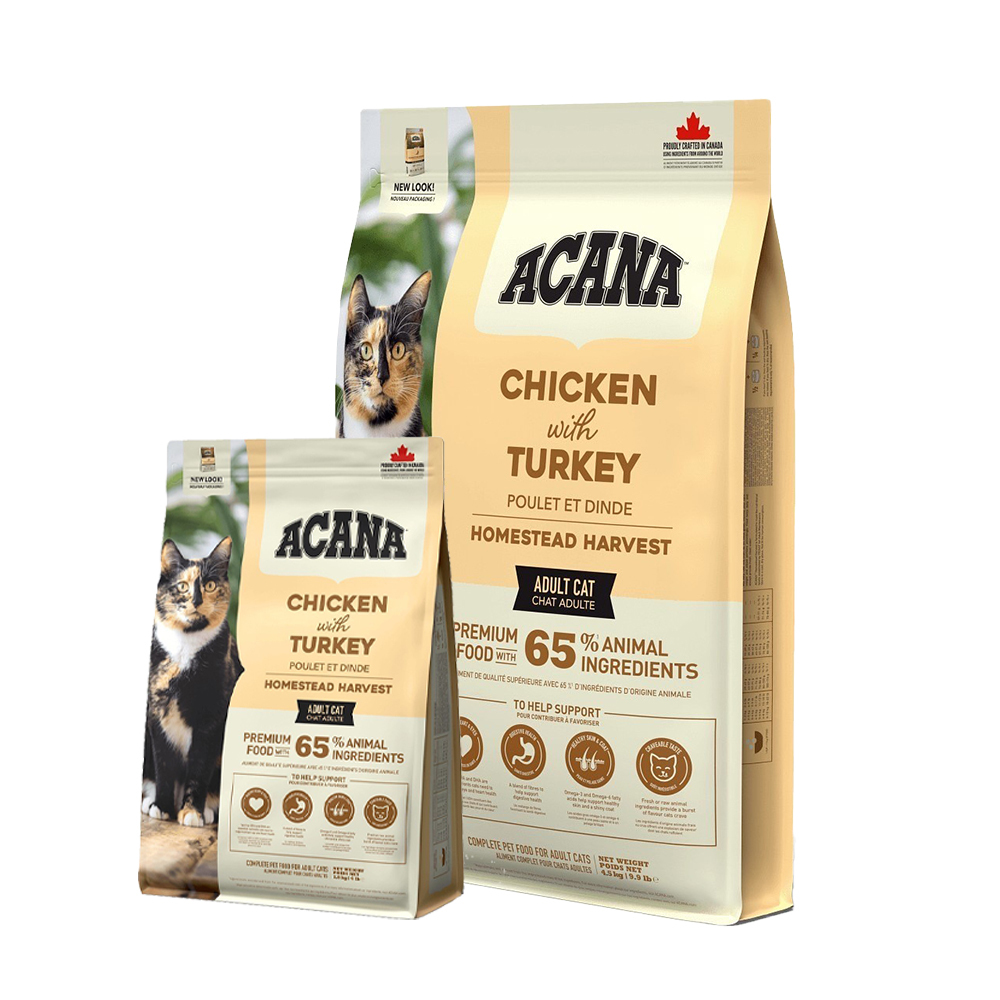 ACANA愛肯拿 田園收穫低GI貓糧 (雞肉+火雞肉+藍莓) 貓咪飼料