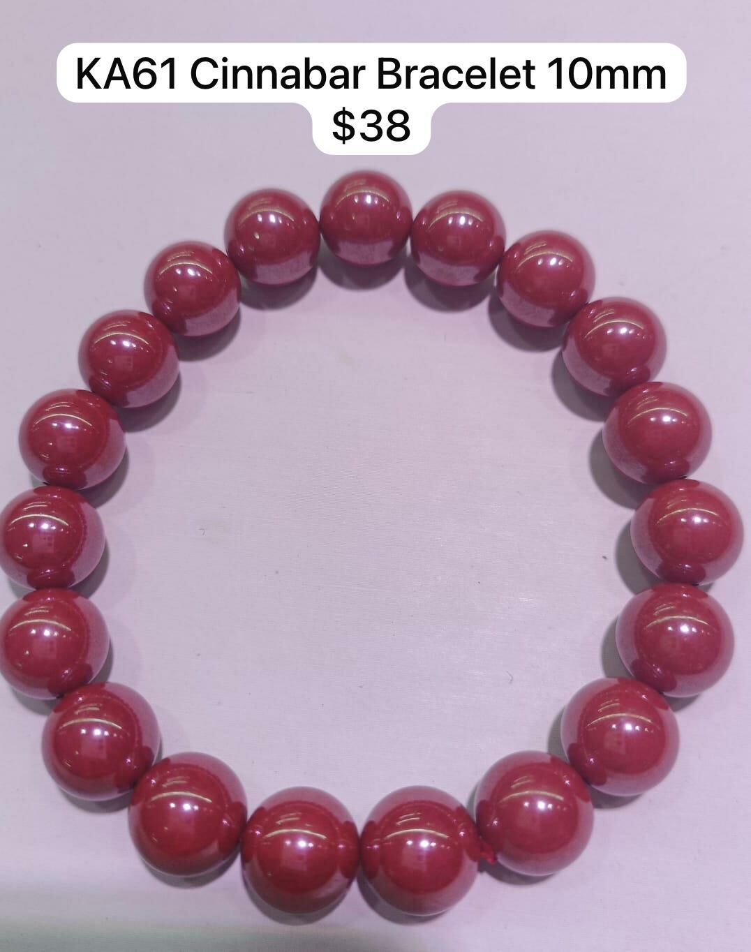 1 ZHU SHA BRACELET 10MM (RYAN)