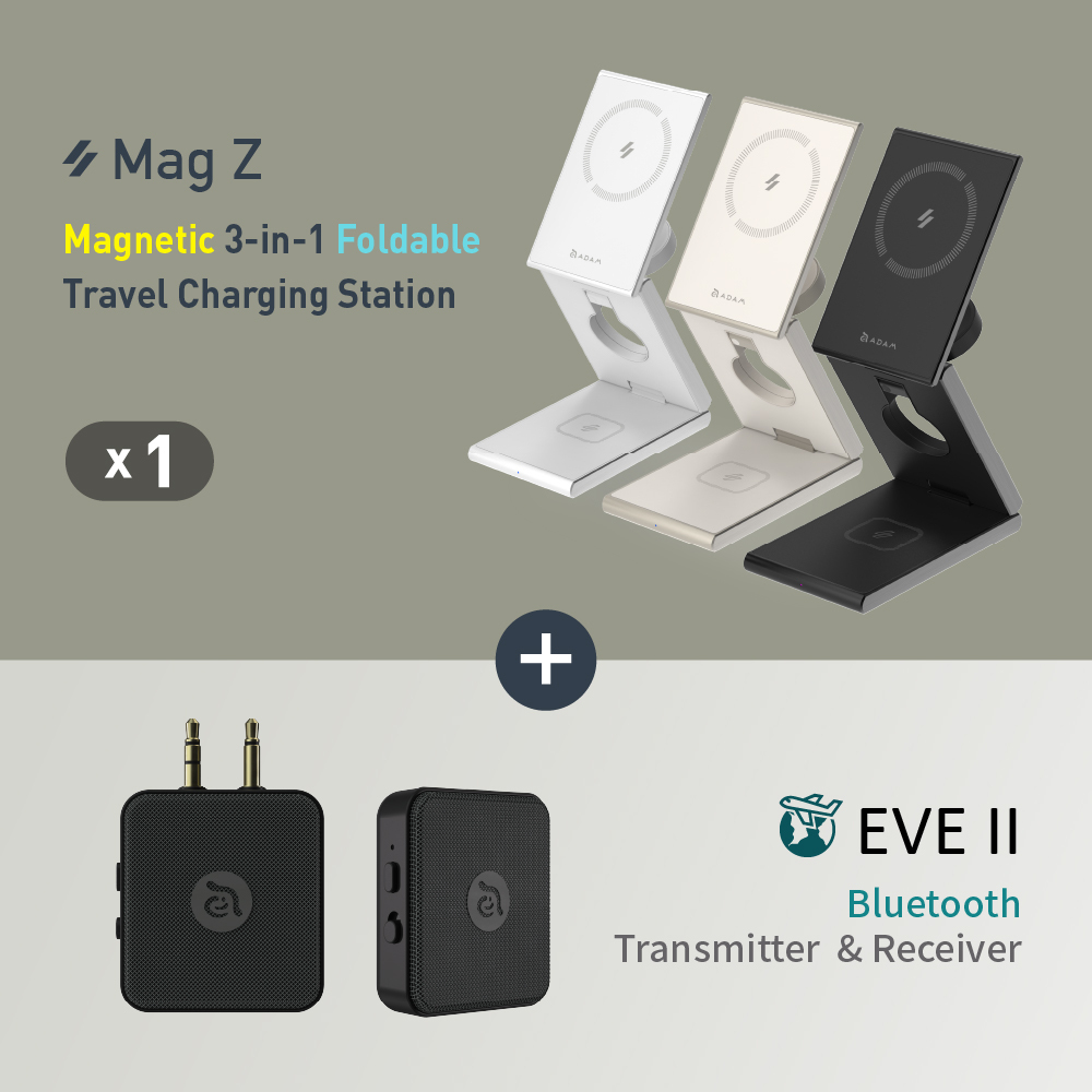 Mag Z Magnetic 3-in-1 Foldable Travel Charging Station