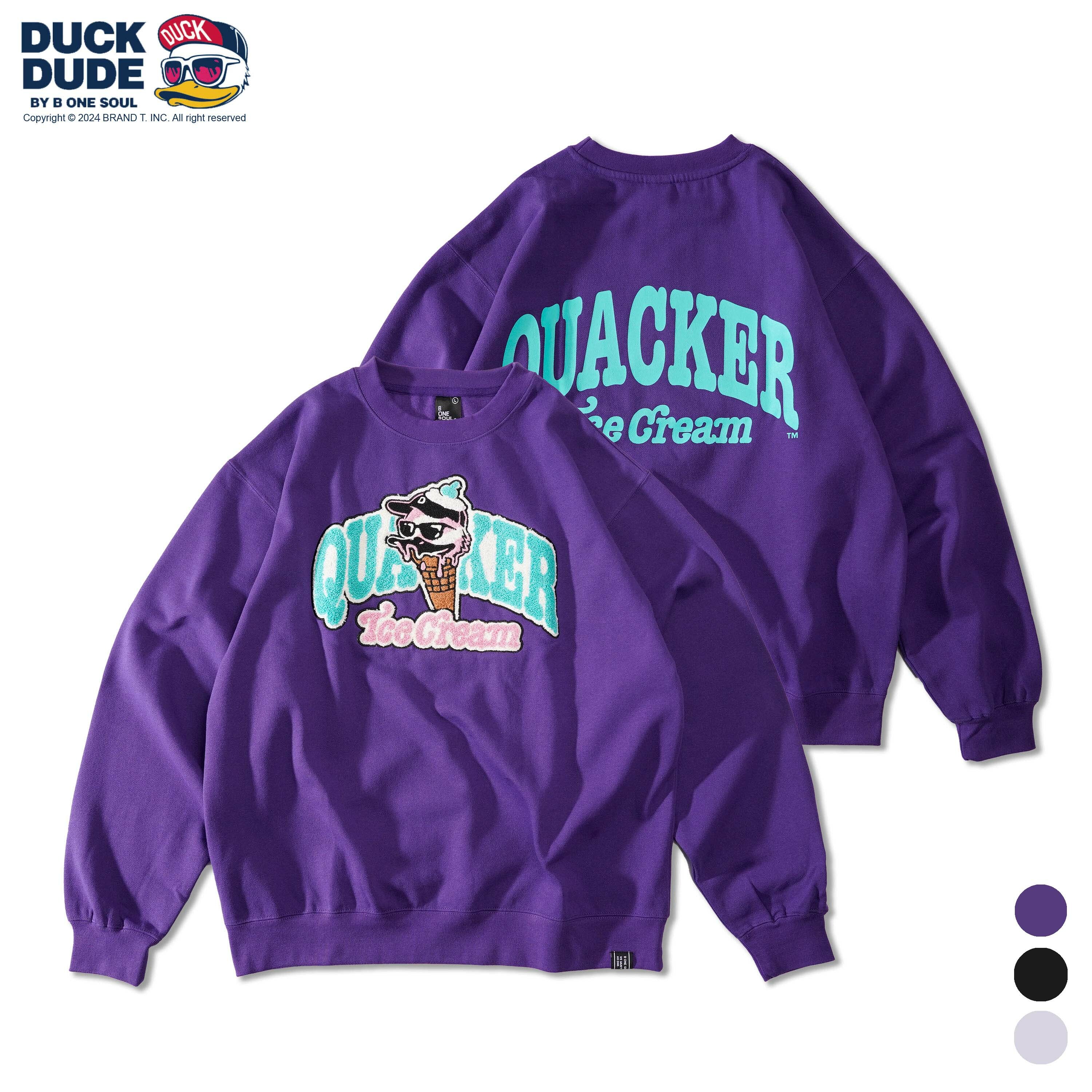 【達酷鴨 DUCK DUDE】DD ICE CREAM C/N SWEAT