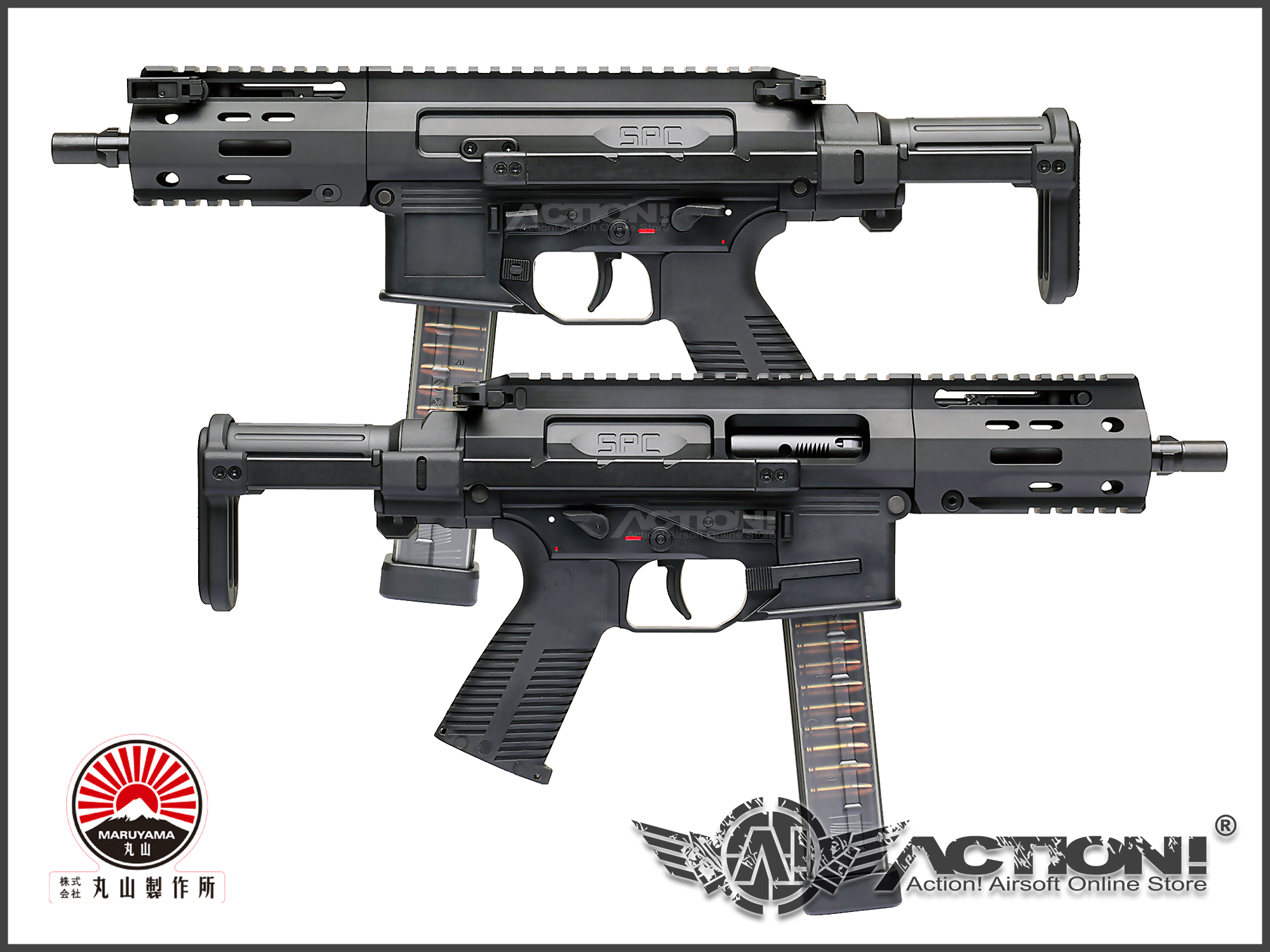 MARUYAMA - SPC-9 PDW GBB氣動槍 (黑色) /SPC