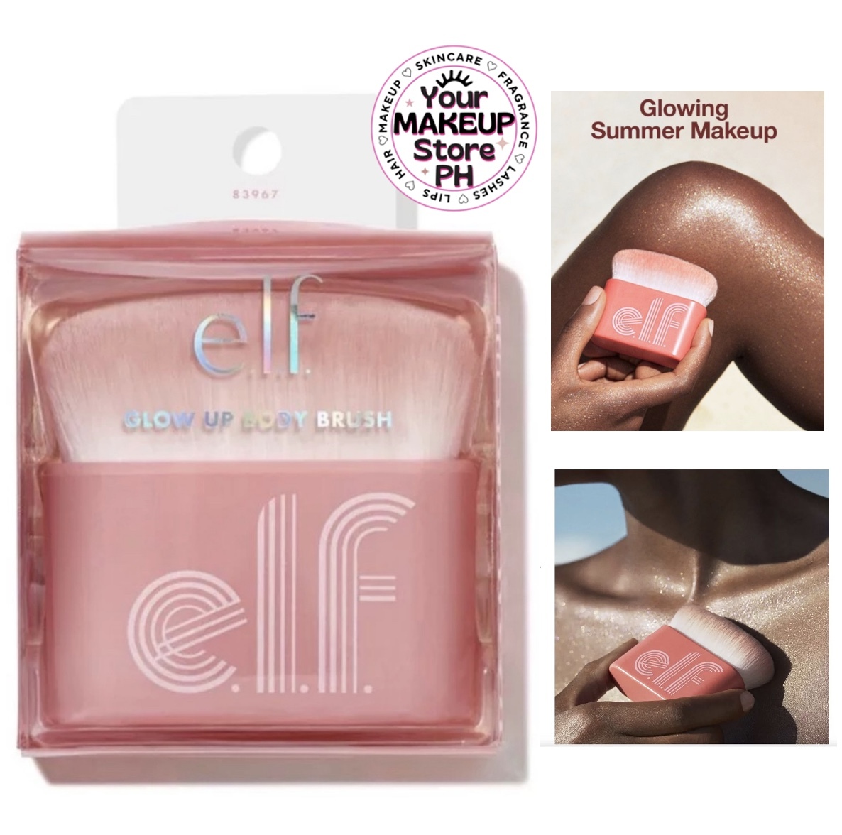 e.l.f RETRO PARADISE GLOW UP BODY BRUSH