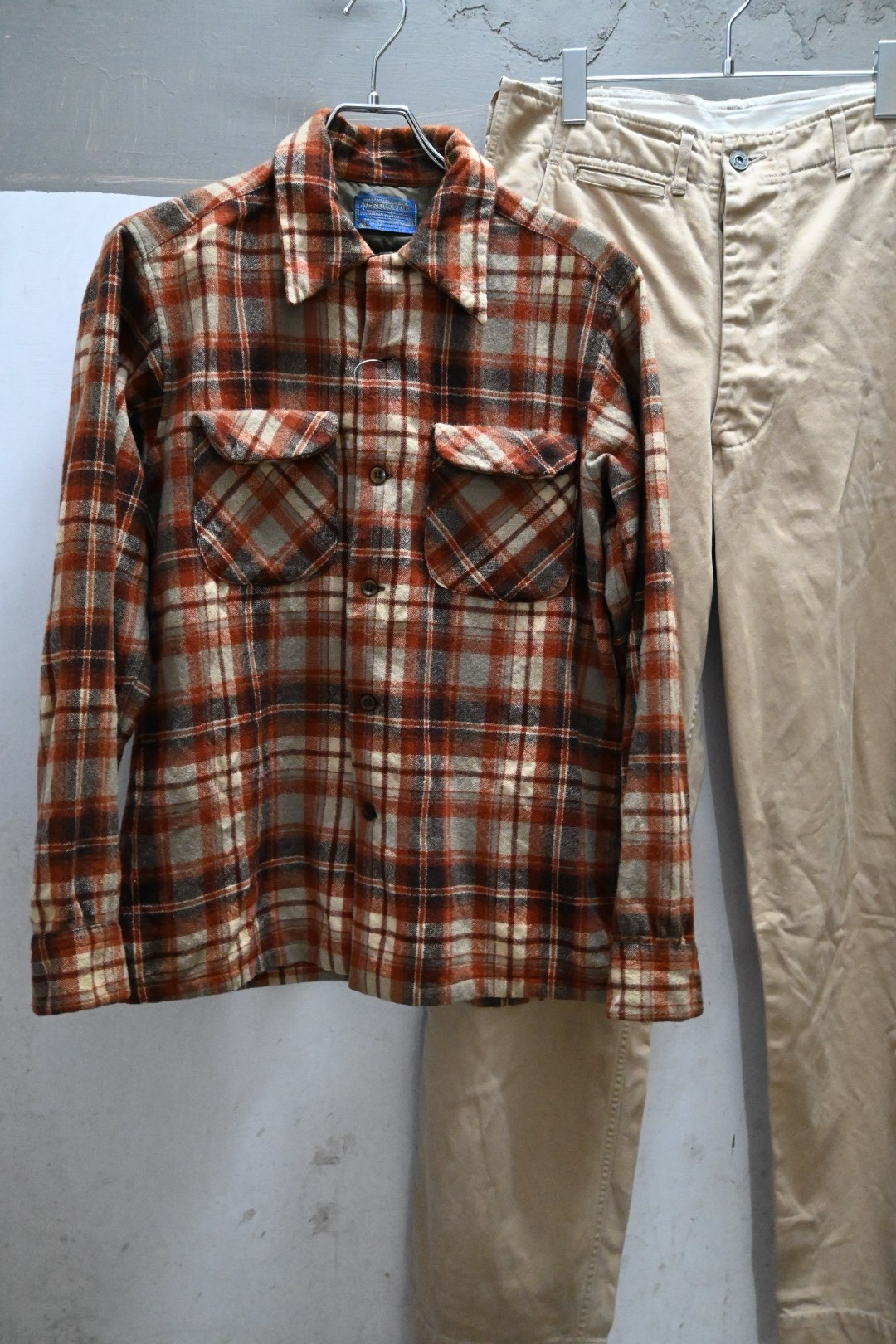 70s PENDLETON Wool Check Box Shirt Made in USA