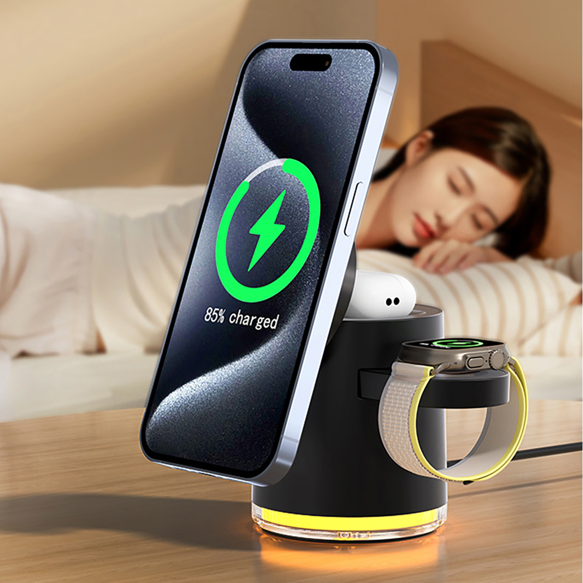 XPower MAGENGINE GE1 Qi2迷你掌心五合一 MagCharge 15W 磁吸無線充電座