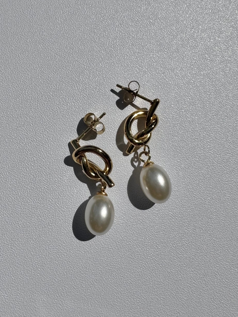 SS pearl with knot pierce | none tw