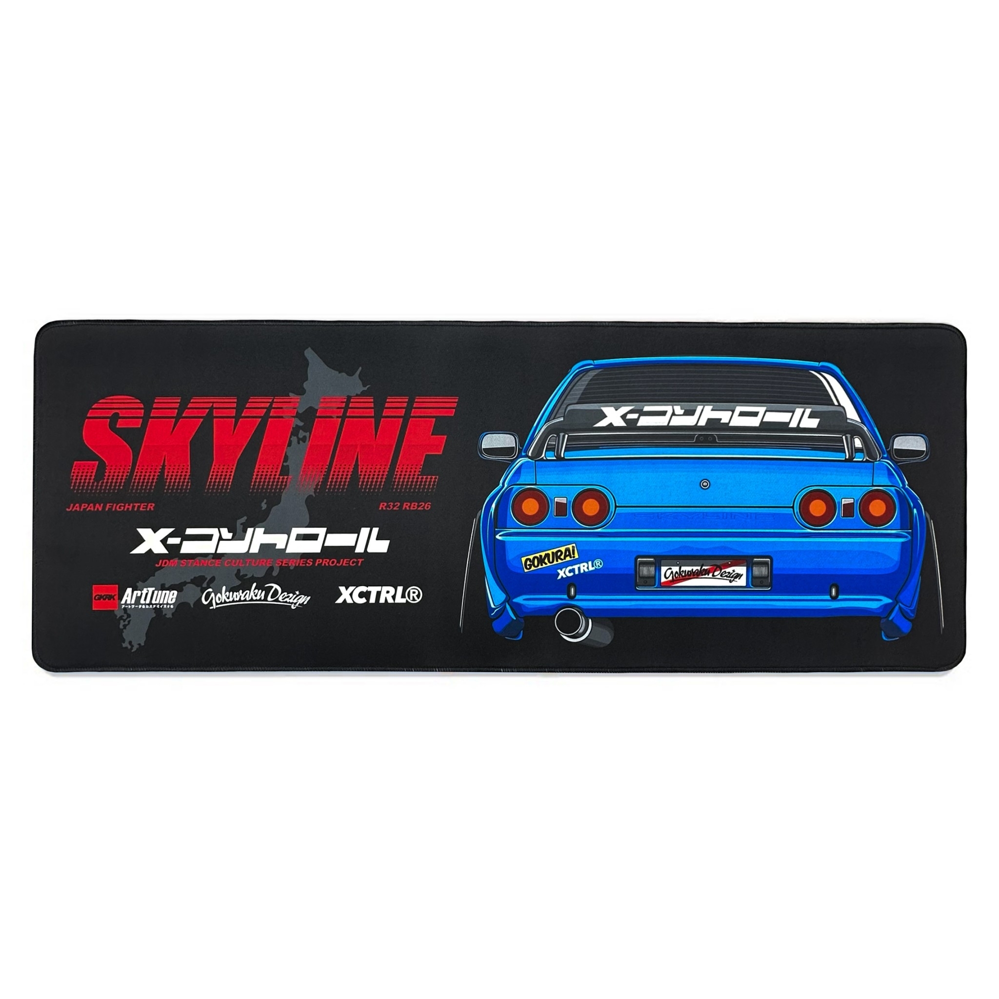 XCTRL JDM極楽SKYLINE滑鼠桌墊