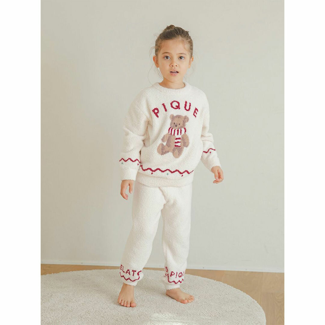 【gelato pique】【KIDS】Baby Moco小熊針織長褲 PKNP245165