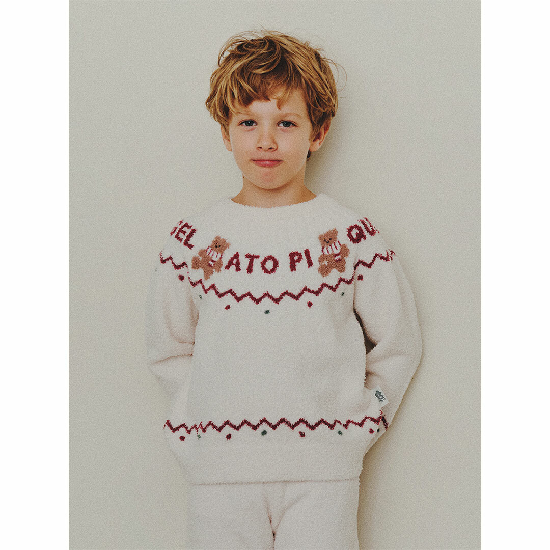 【gelato pique】【KIDS】Baby Moco小熊針織套頭衫 PKNT245164