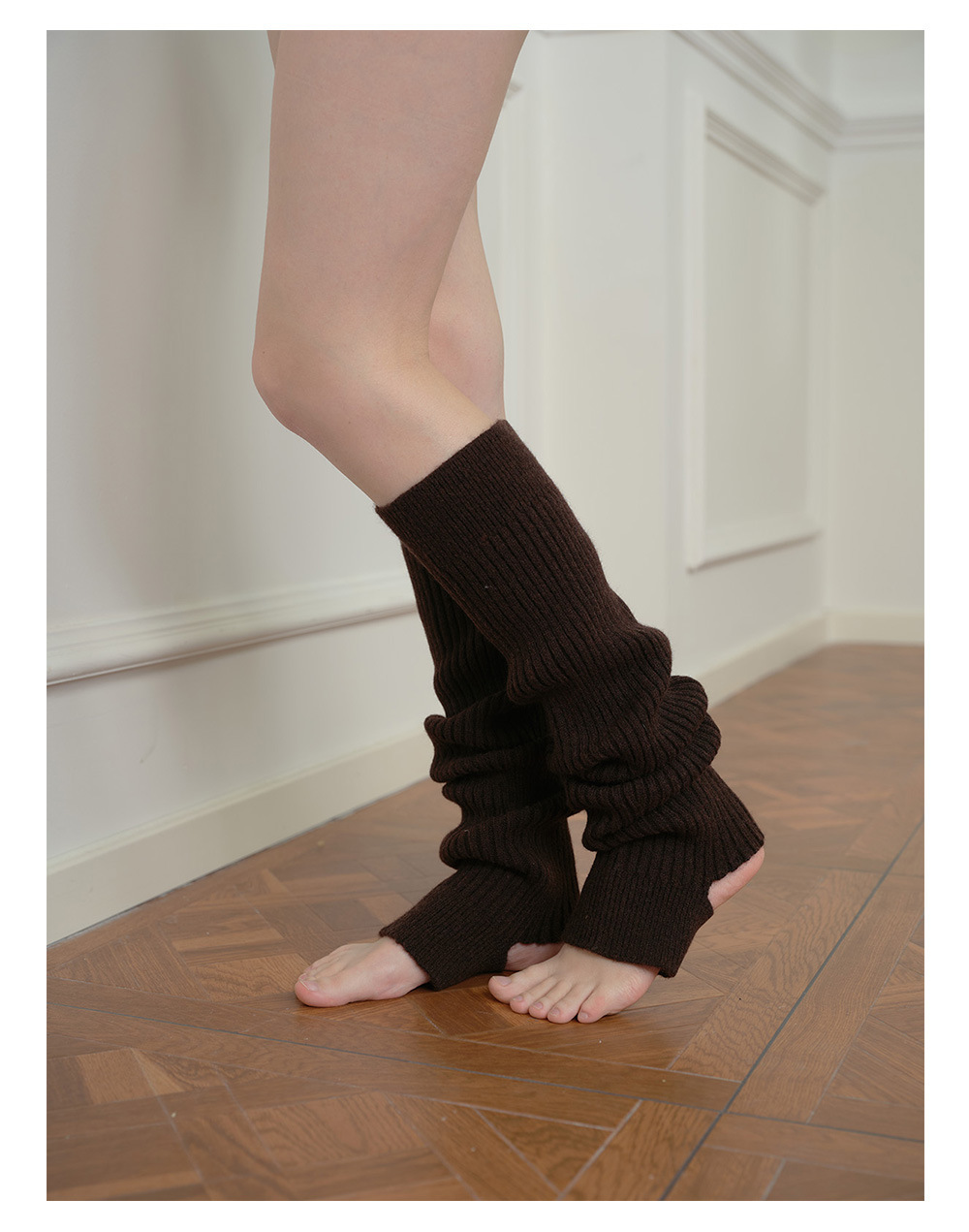 ankle cut Leg warmer- 8% wool (BLACK) -1件到付，2件免運
