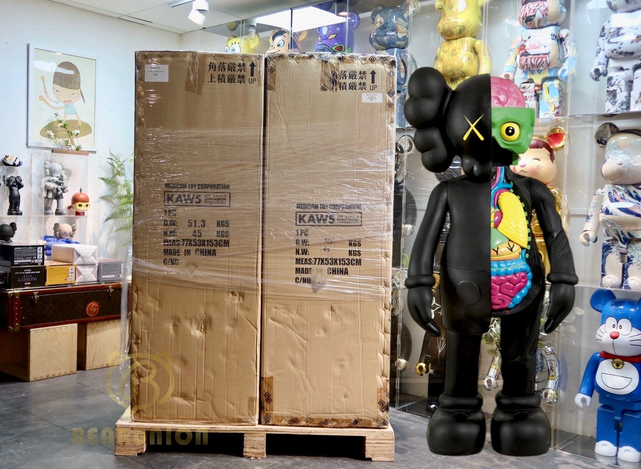 🥇現貨🥇KAWS | FOUR FOOT DISSECTED COMPANION (BLACK) Limited of 100