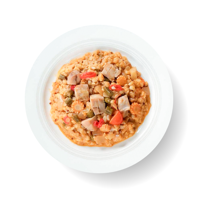 nisoro健康低熱量輕卡餐｜泰式紅咖哩雞花椰菜米(293大卡)