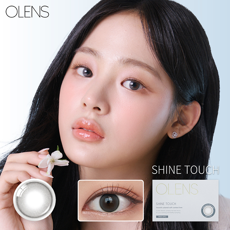 OLENS Shine Touch 1 Month Milky Gray 奶柔灰｜月拋彩妝矽水凝膠隱形眼鏡