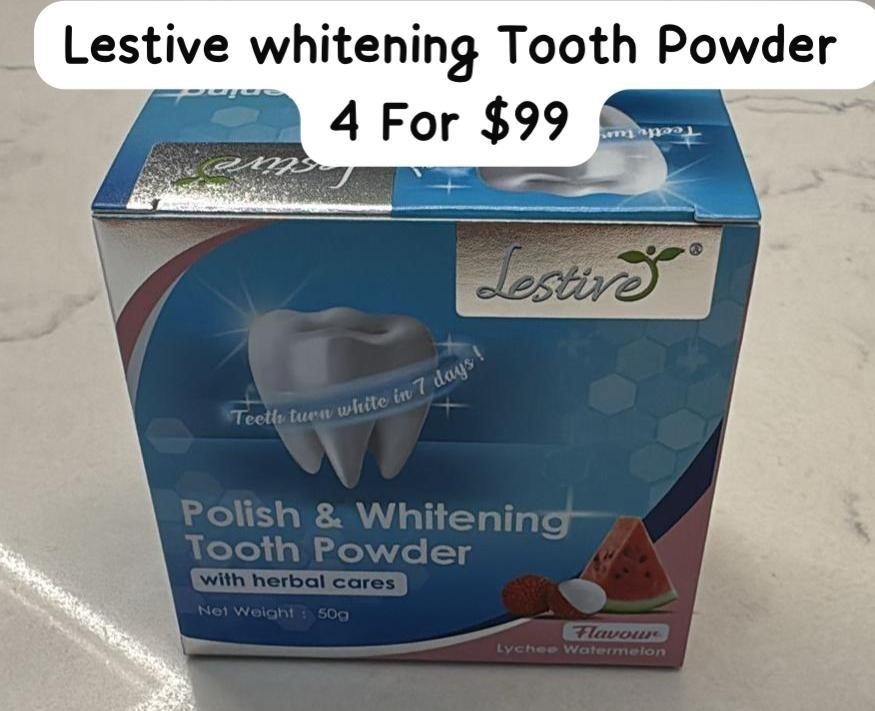 4 LESTIVE WHITENING TOOTH POWDER (PO)