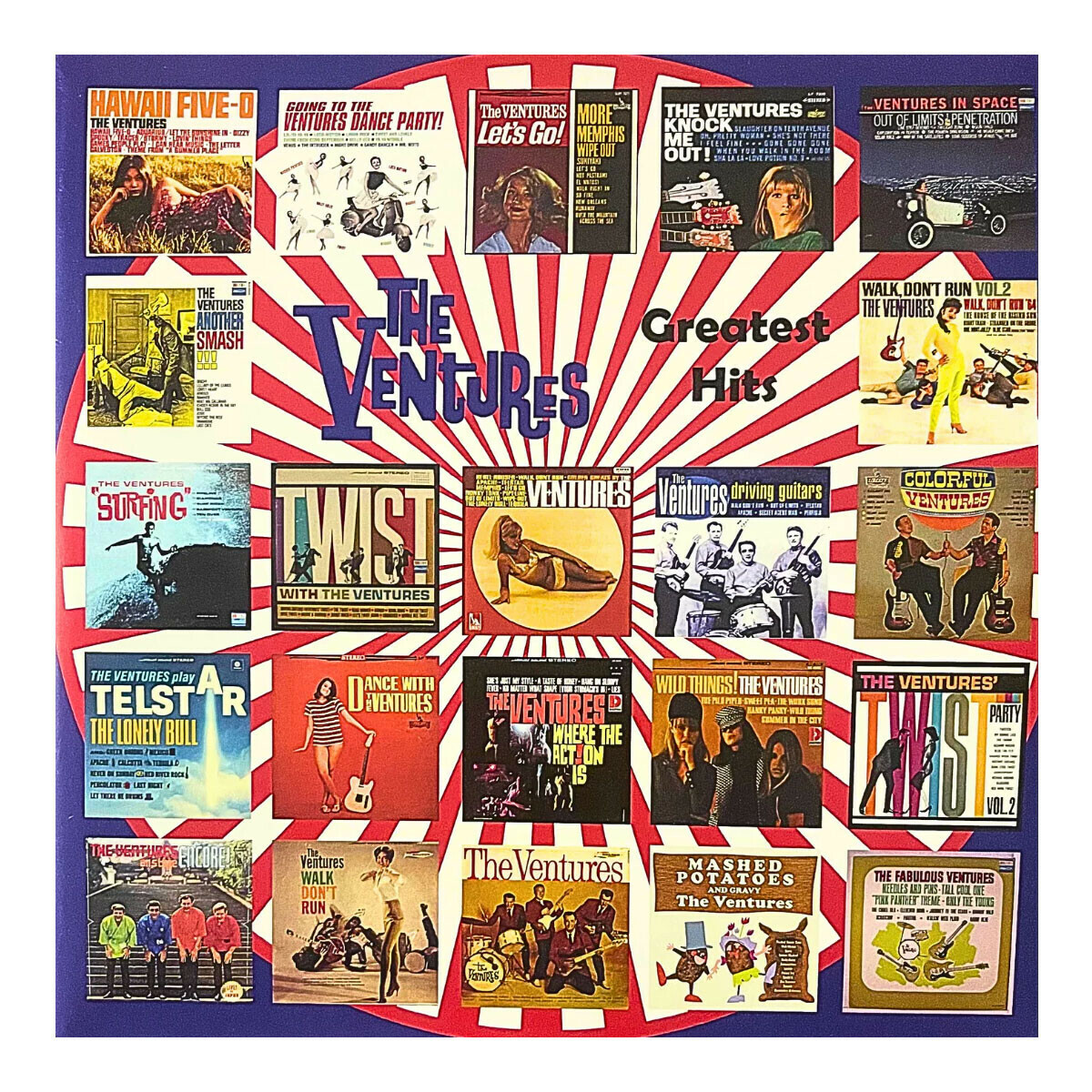 THE VENTURES - Greatest Hits 2LP (Blue Marble)