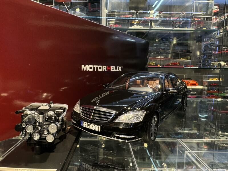 MotorHelix Mercedes-Benz S-Class S600L W221 Black 1/18
