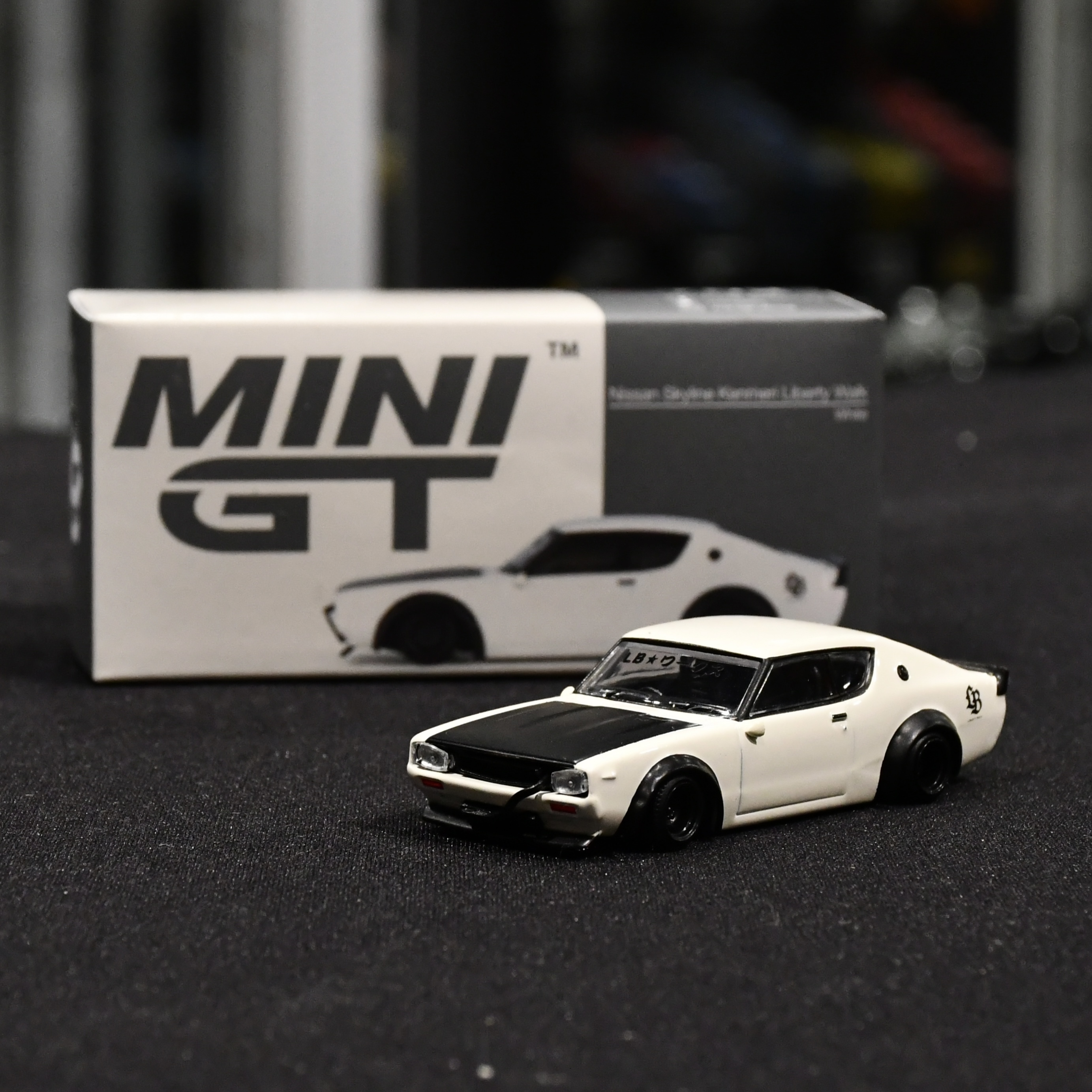 MINI GT 702 Nissan Skyline Kenmeri Liberty Walk White