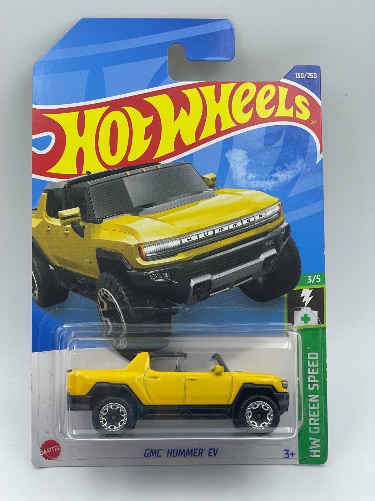 HOT WHEELS GMC HUMMER EV YELLOW