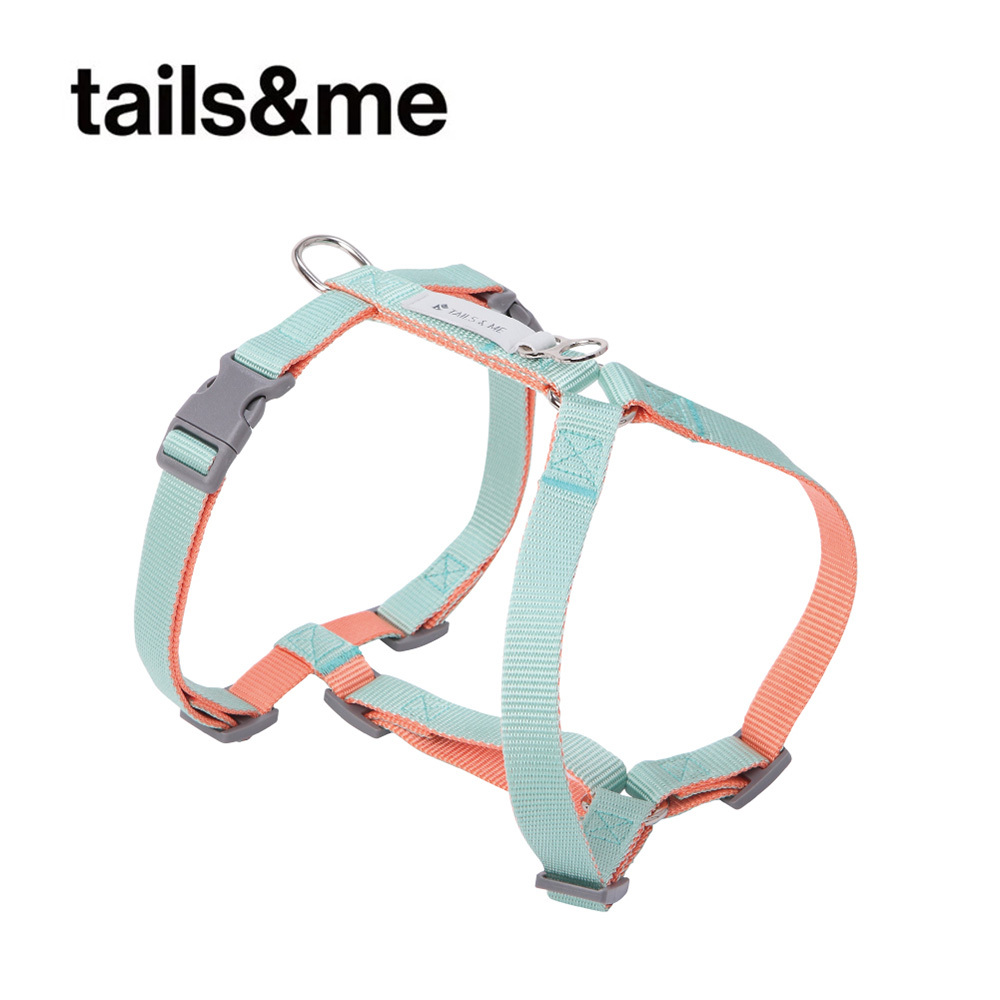 tails&me 尾巴與我｜經典尼龍帶系列 雙色胸背帶 (多款組色)
