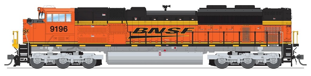 BLI 8670 HO規 EMD SD70ACe, BNSF 9196 數位音效冒煙柴油車