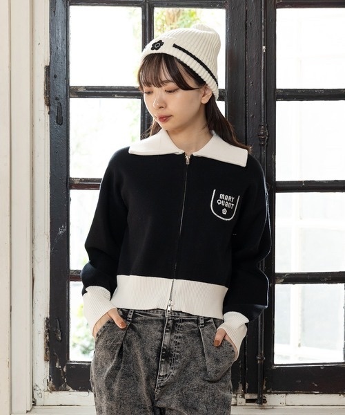 MARY QUANT / double zip jacket