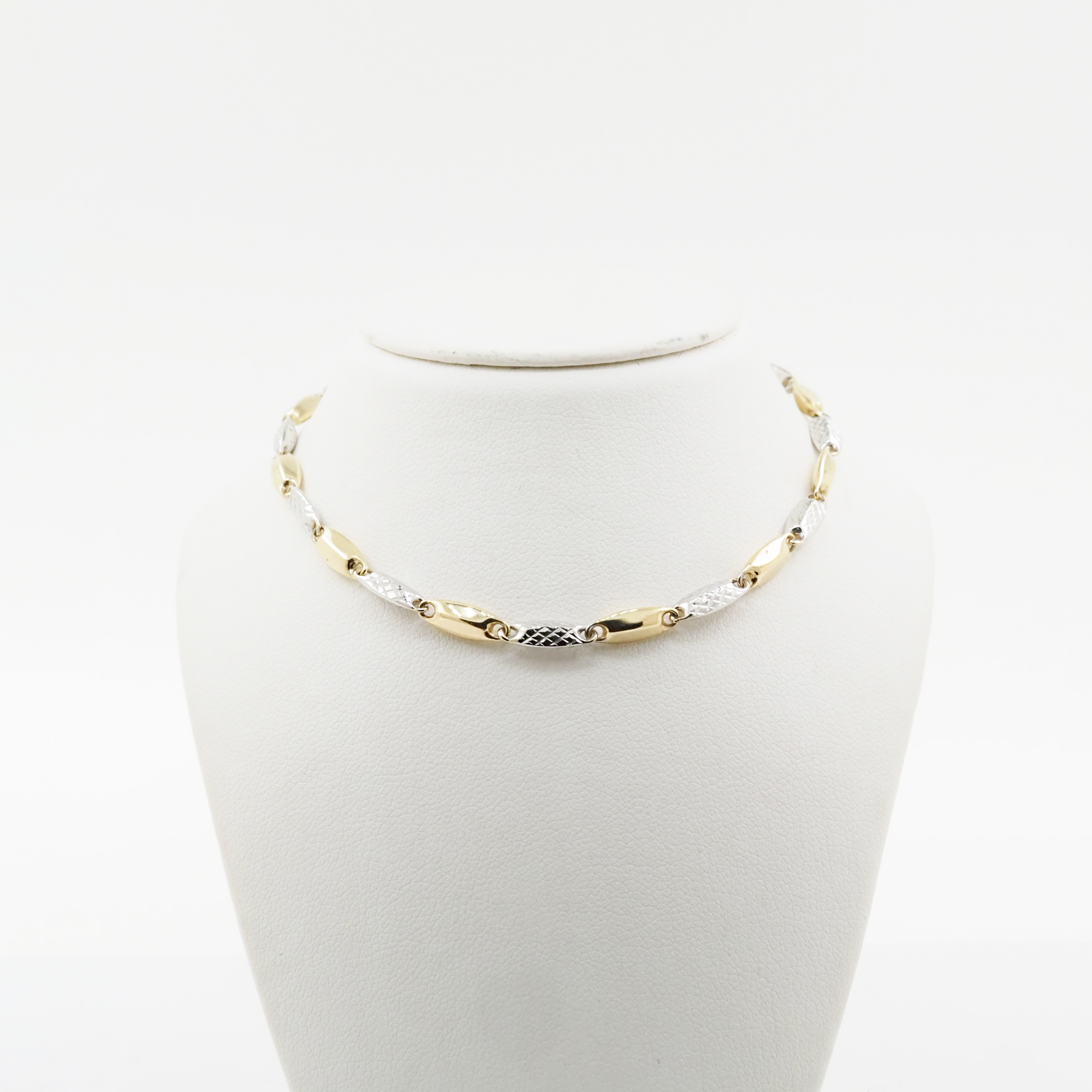 Two Tone Razo Chain Necklace