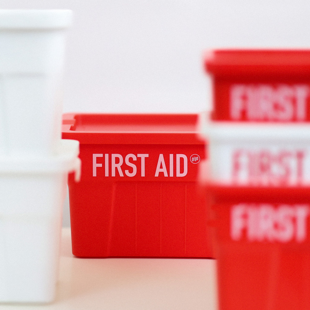 【FIRST AID 收納箱特別版】即溶黑咖啡 - 冷凍乾燥工法 （80入）｜Dripo咖啡焙煎所 （80入）