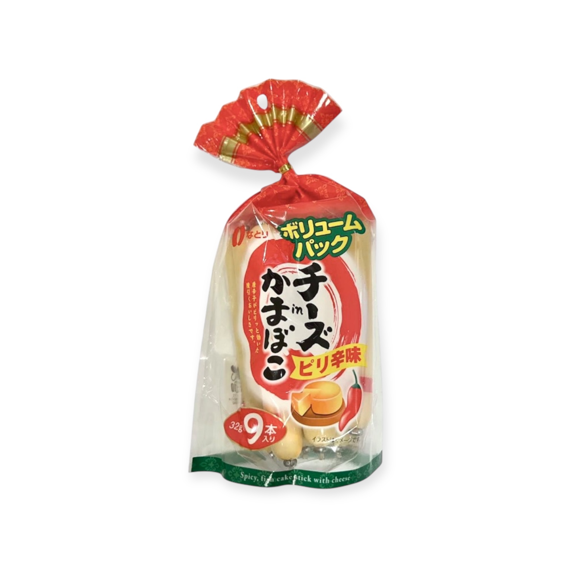 Natori納多利 辣味起司魚板 8本入