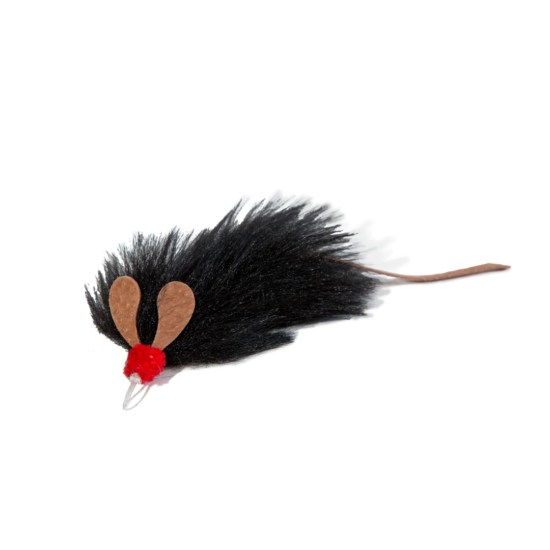 Rompicatz Basics Flexi Faux Fur Mouse 黑毛鼠
