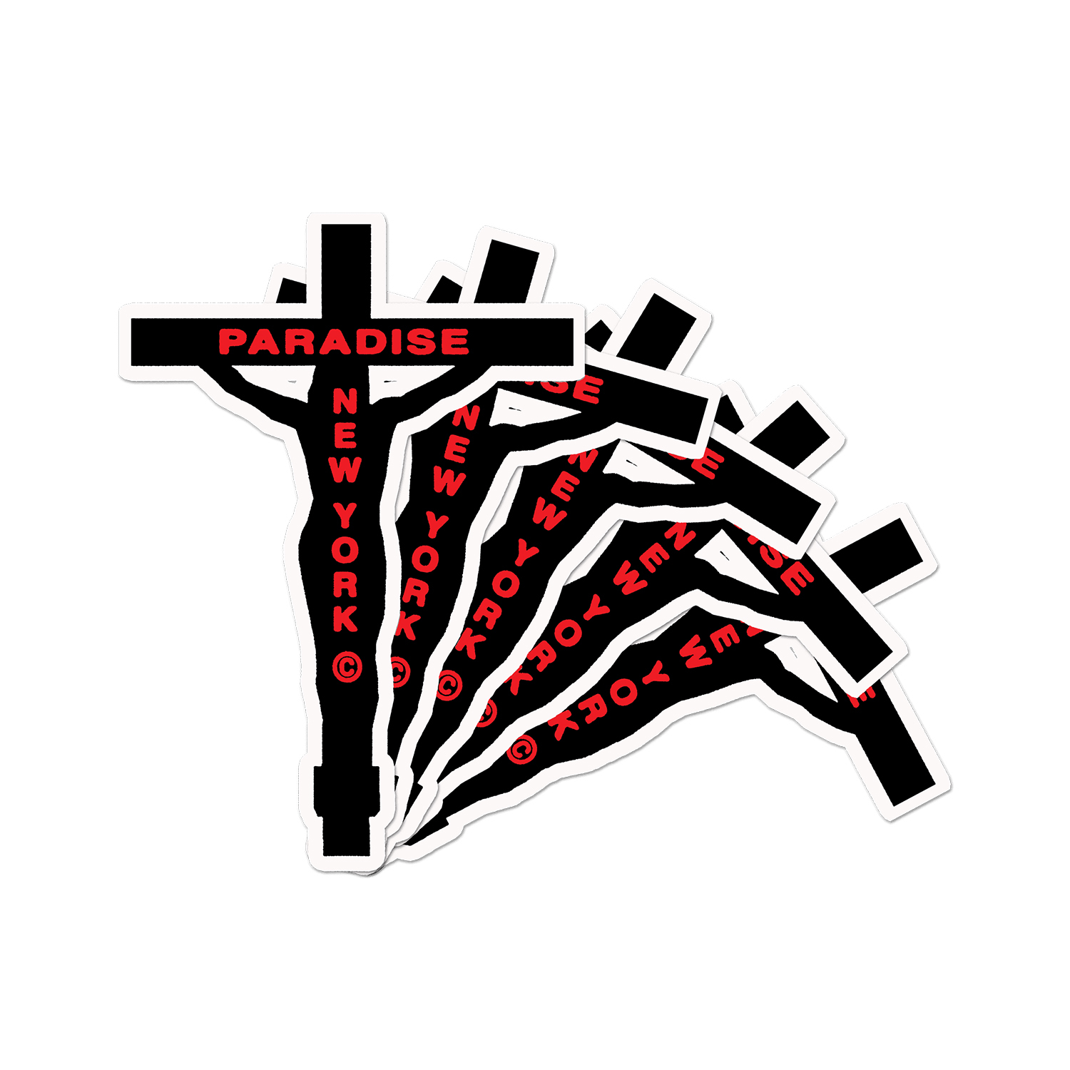 Paradise NYC "Crucifix Sticker"