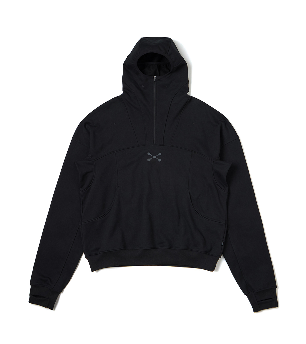Black - Mask hoodie｜nozzle quiz®