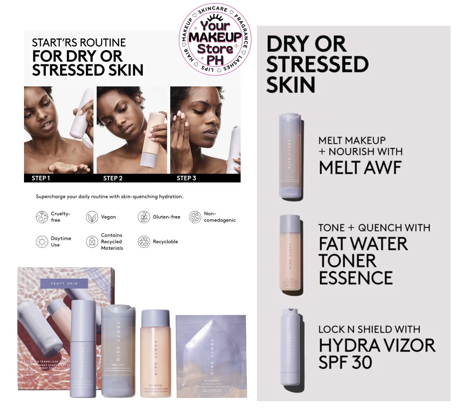 Fenty Skin Mini Start'R Set: Dry Skin Edition