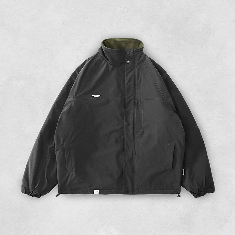 B-SIDE ASYMMETRICAL OUTDOOR JACKET Dark Gray