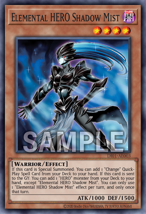 DI01-AE003 Elemental HERO Shadow Mist