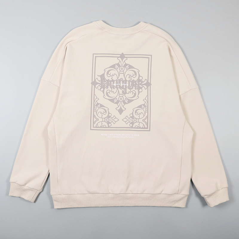 RETOP 創想明日落肩大學T 卡其| RETOP原創潮流服飾品牌