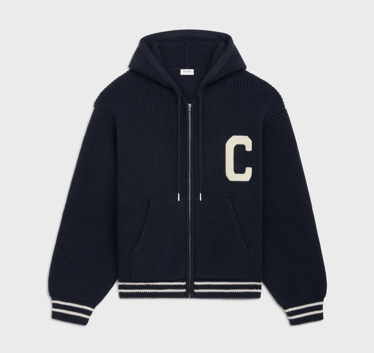 Celine college hooded sweater in wool