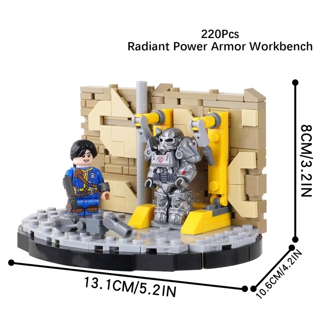 MOC Radiant Power Armor Workbench Building Set MOC1573A