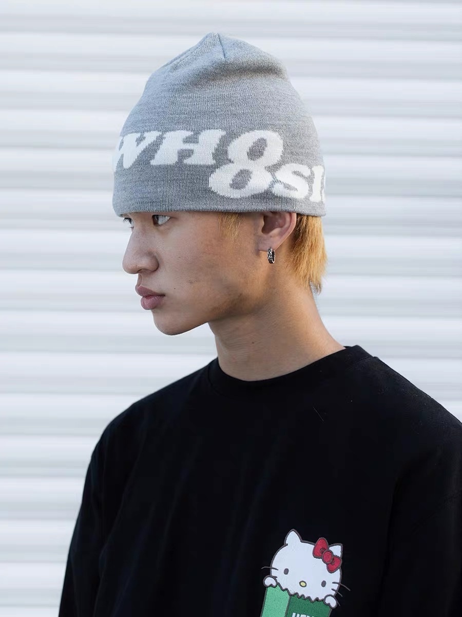 WHOOSIS 8字LOGO 提花針織毛帽