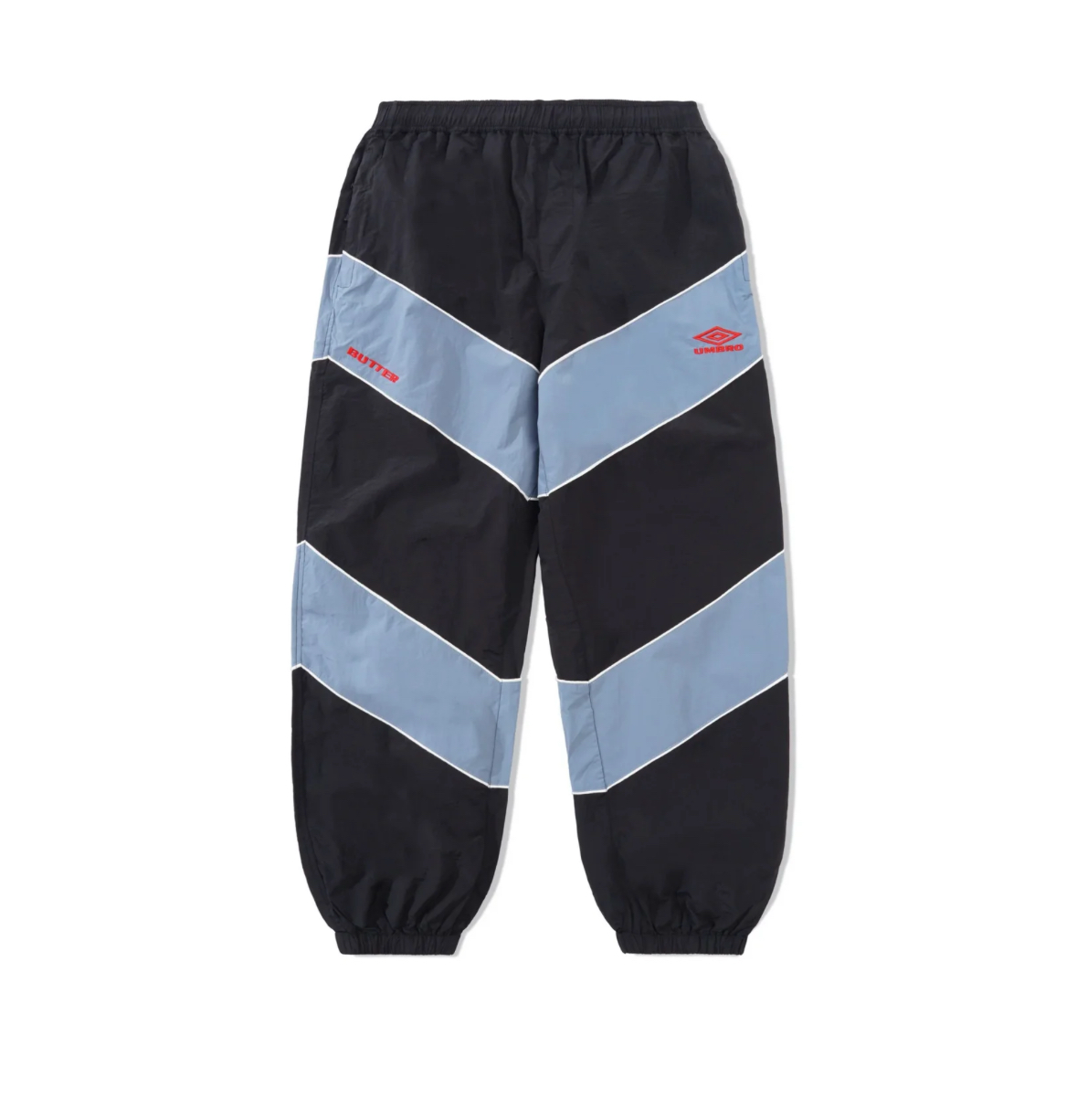 Ringo21 butter goods x umbro Diamond Tracksuit Pants, Black / Slate
