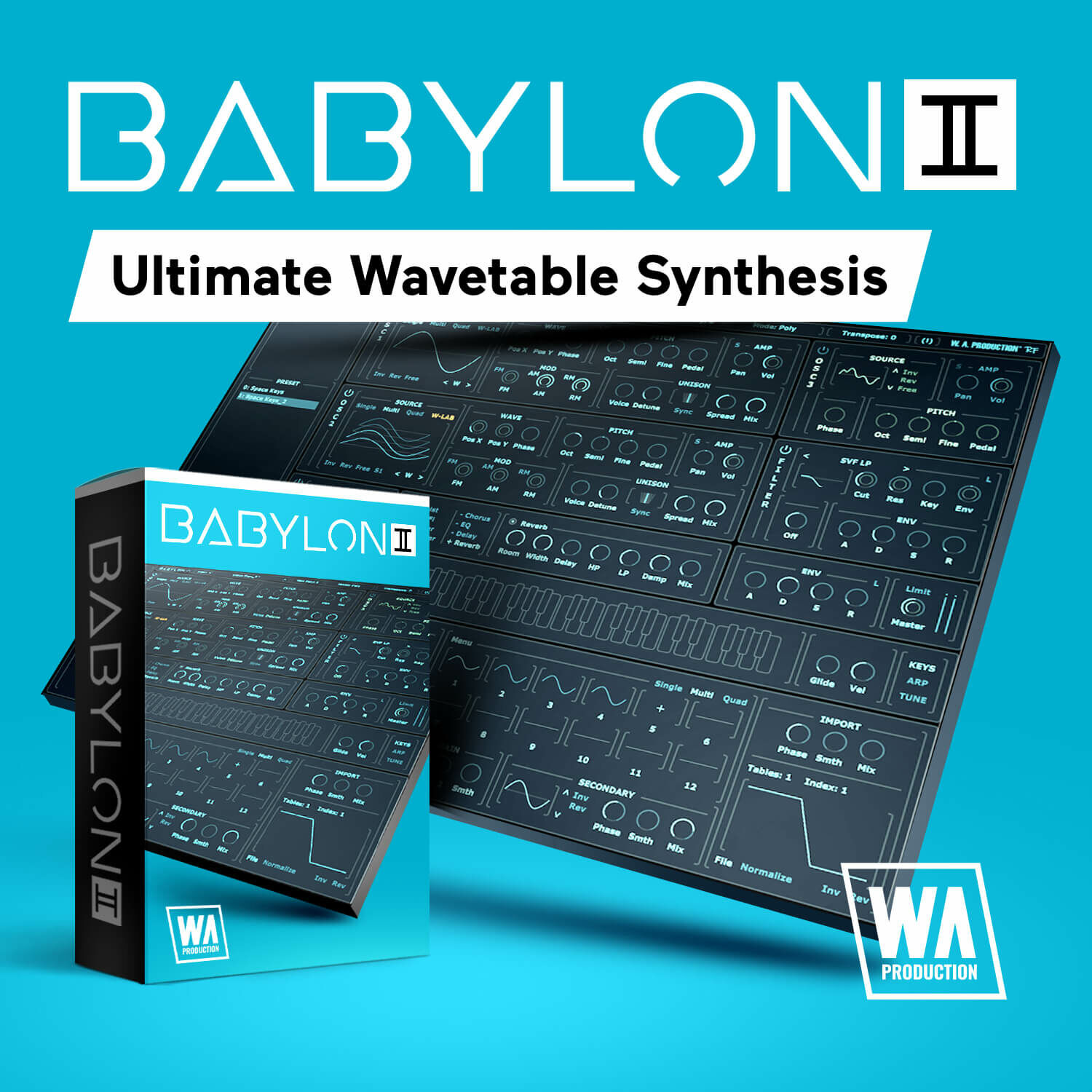 W. A. Production Babylon 2 第二代 合成器Plugins (序號下載版)