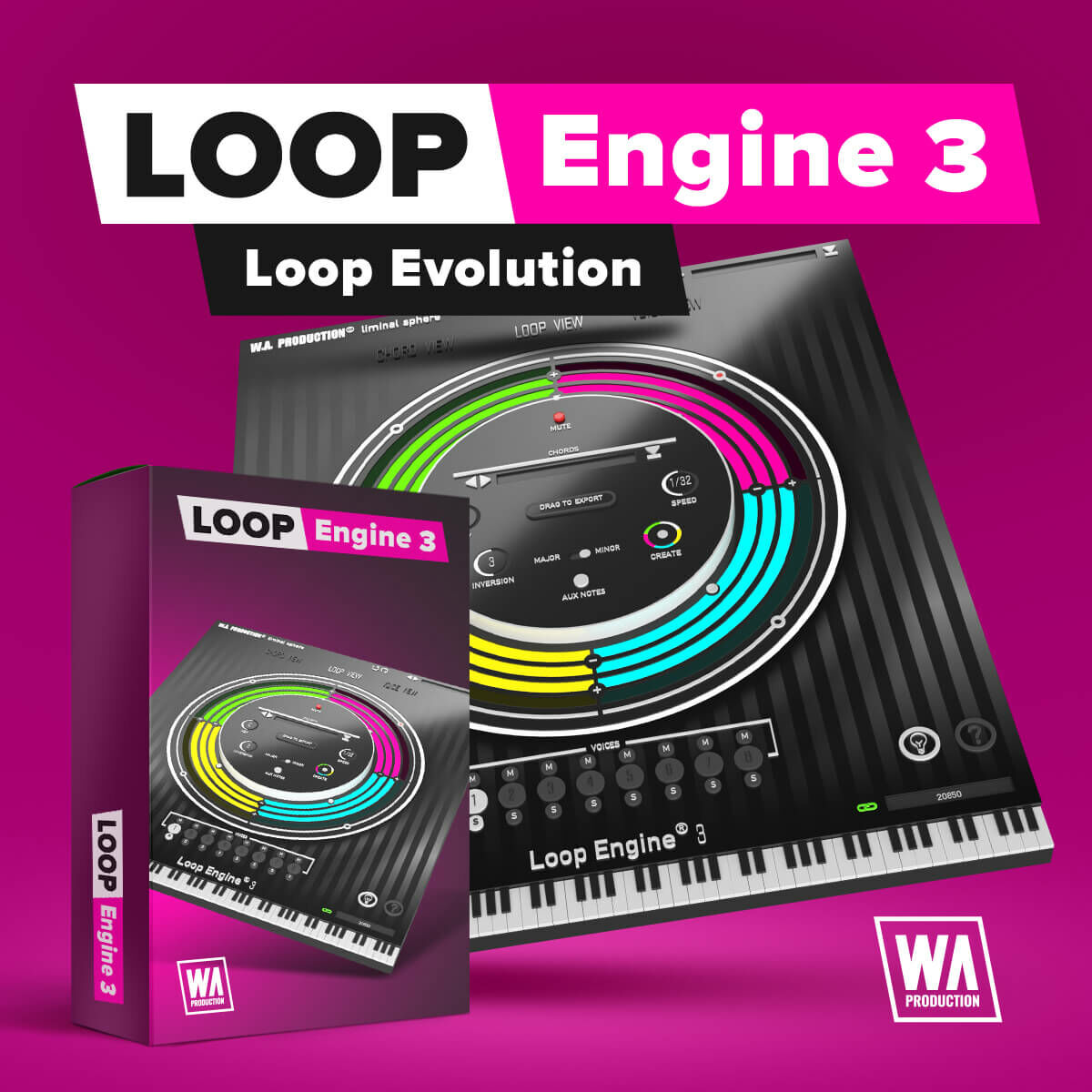 W. A. Production Loop Engine 3 MIDI 生成工具 Plugin (序號下載版)