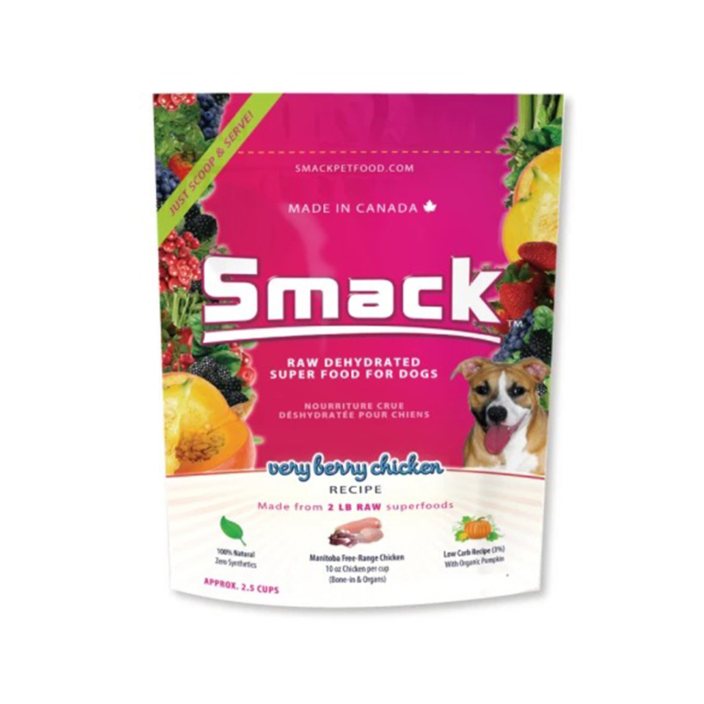 《樂食客 SMACK》低溫風乾生肉狗糧｜超級莓果雞肉｜低溫風乾乾糧｜HAPET好寵-毛孩選物店