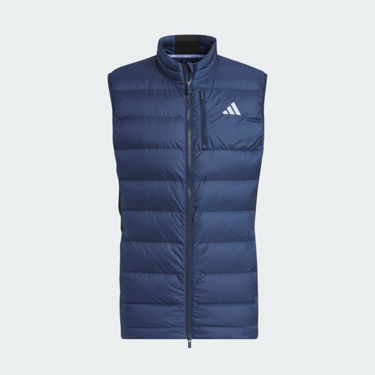 Adidas Golf-【ULTIMATE 365 CLUB】針織剪接羽絨背心(男)-深藍/黑