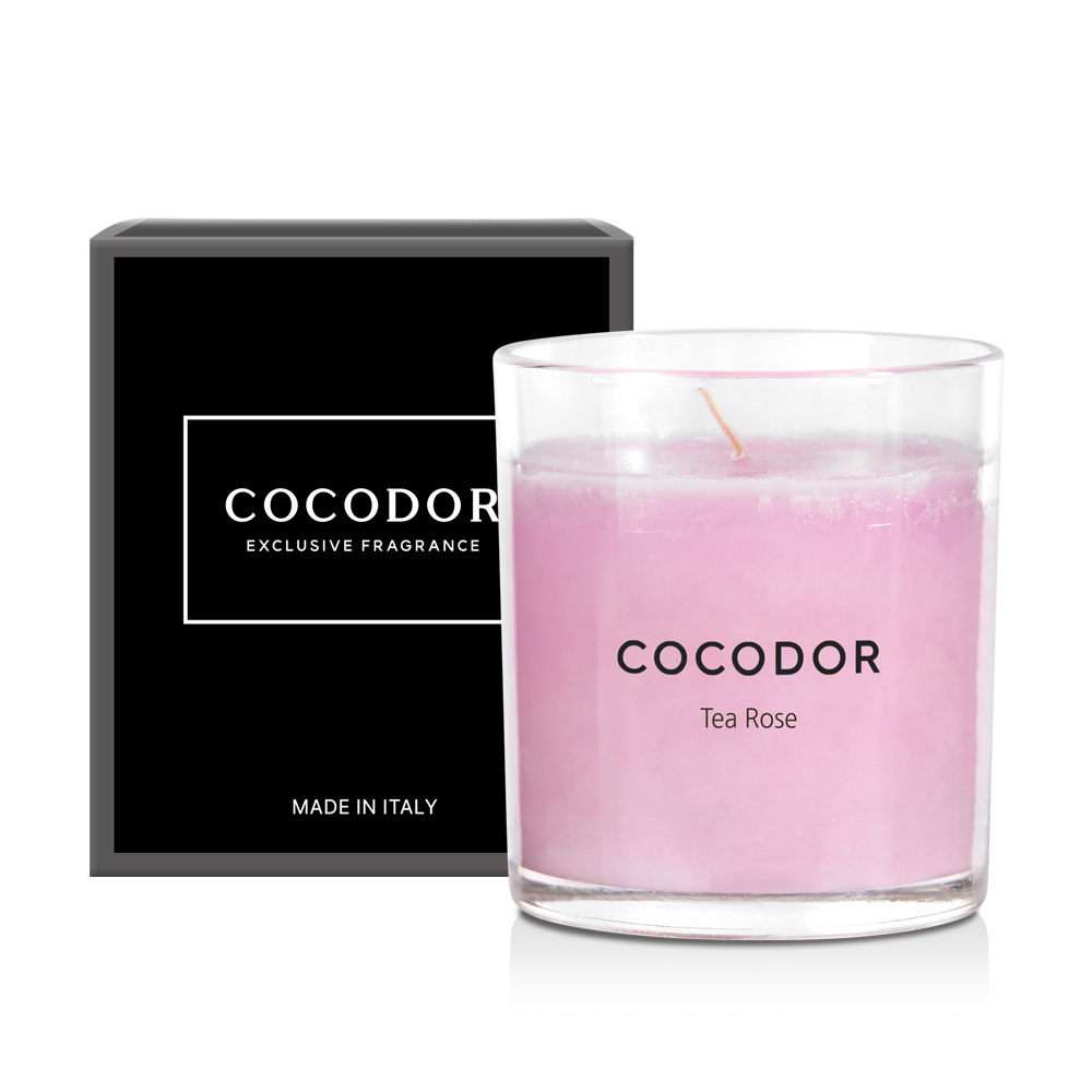 COCODOR-香氛蠟燭140g-玫瑰花茶Tea Rose