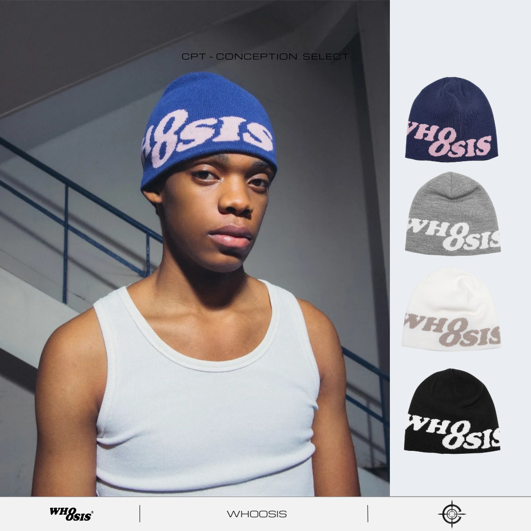 WHOOSIS 8字LOGO 提花針織毛帽