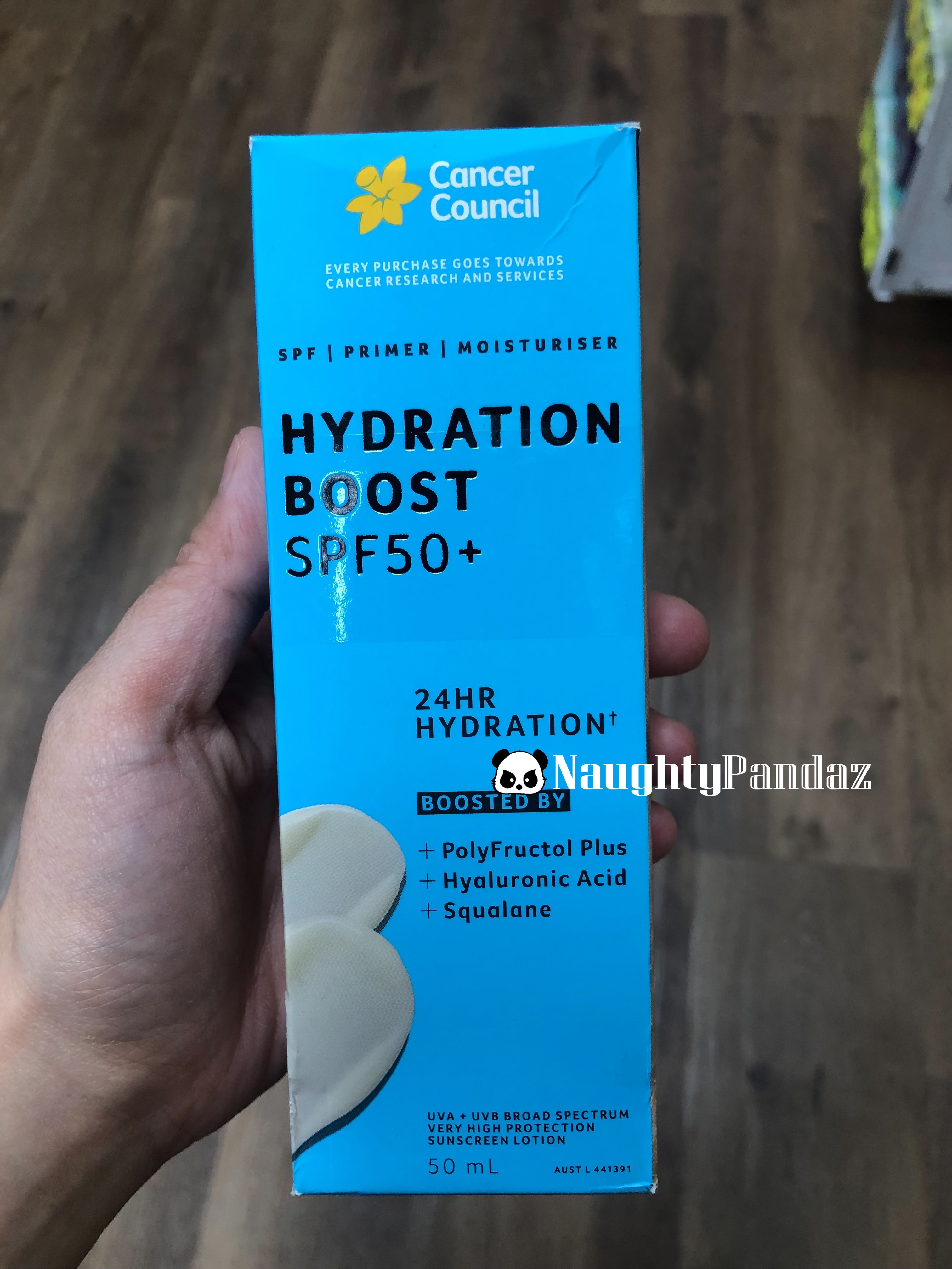 澳洲 Cancer Council Hydration Boost 保水提升 防曬霜 SPF50+ UVA U