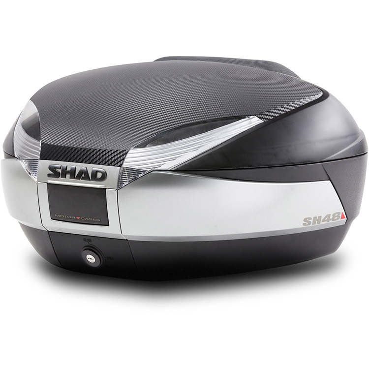 SHAD SH48 銀 鈦 全配組合 靠背+碳纖維紋路上蓋 行李箱 後箱