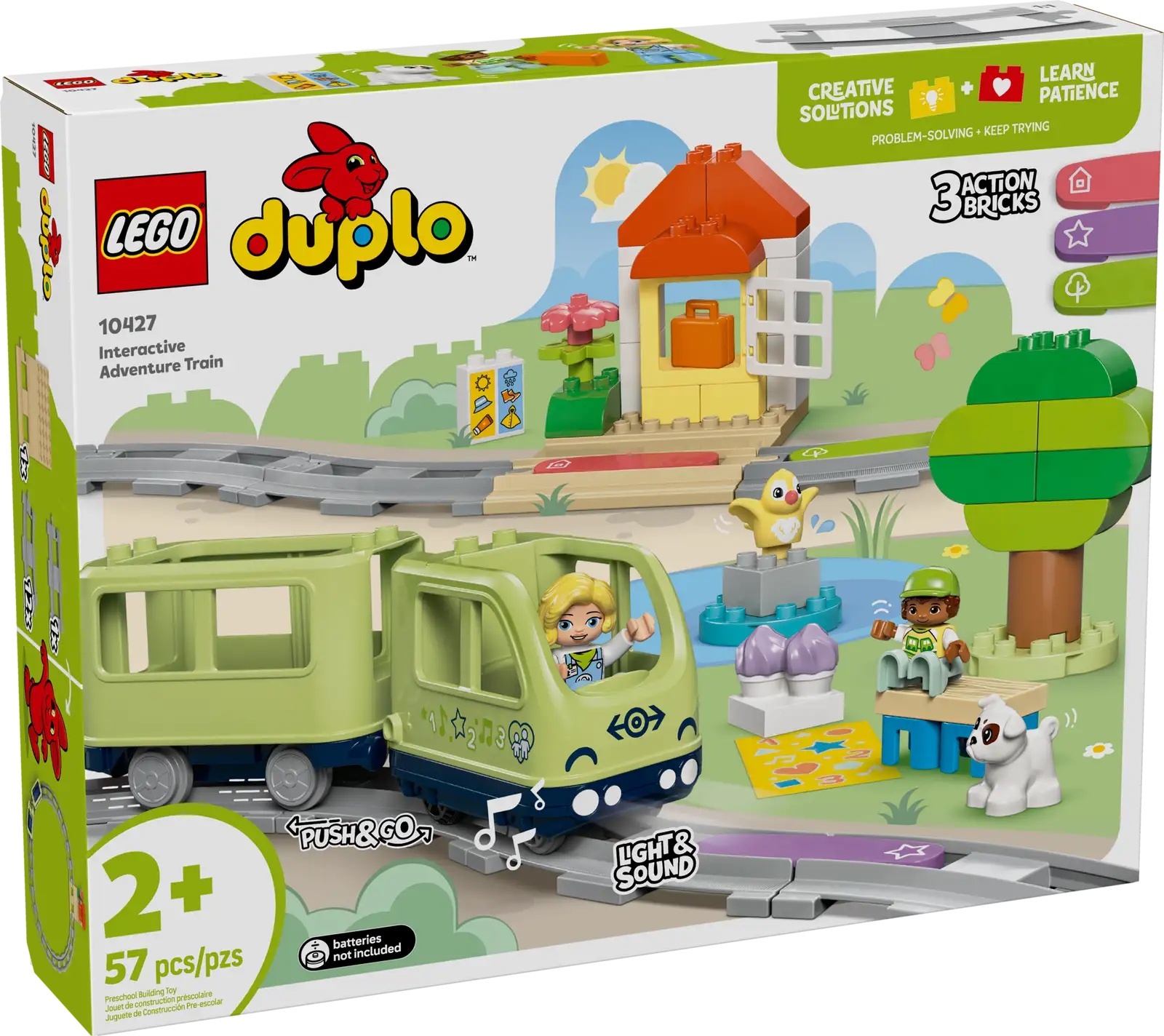 學齡前教具｜ LEGO 10427 DUPLO-得寶系列 互動式冒險列車 | 飛米樂高積木專賣店