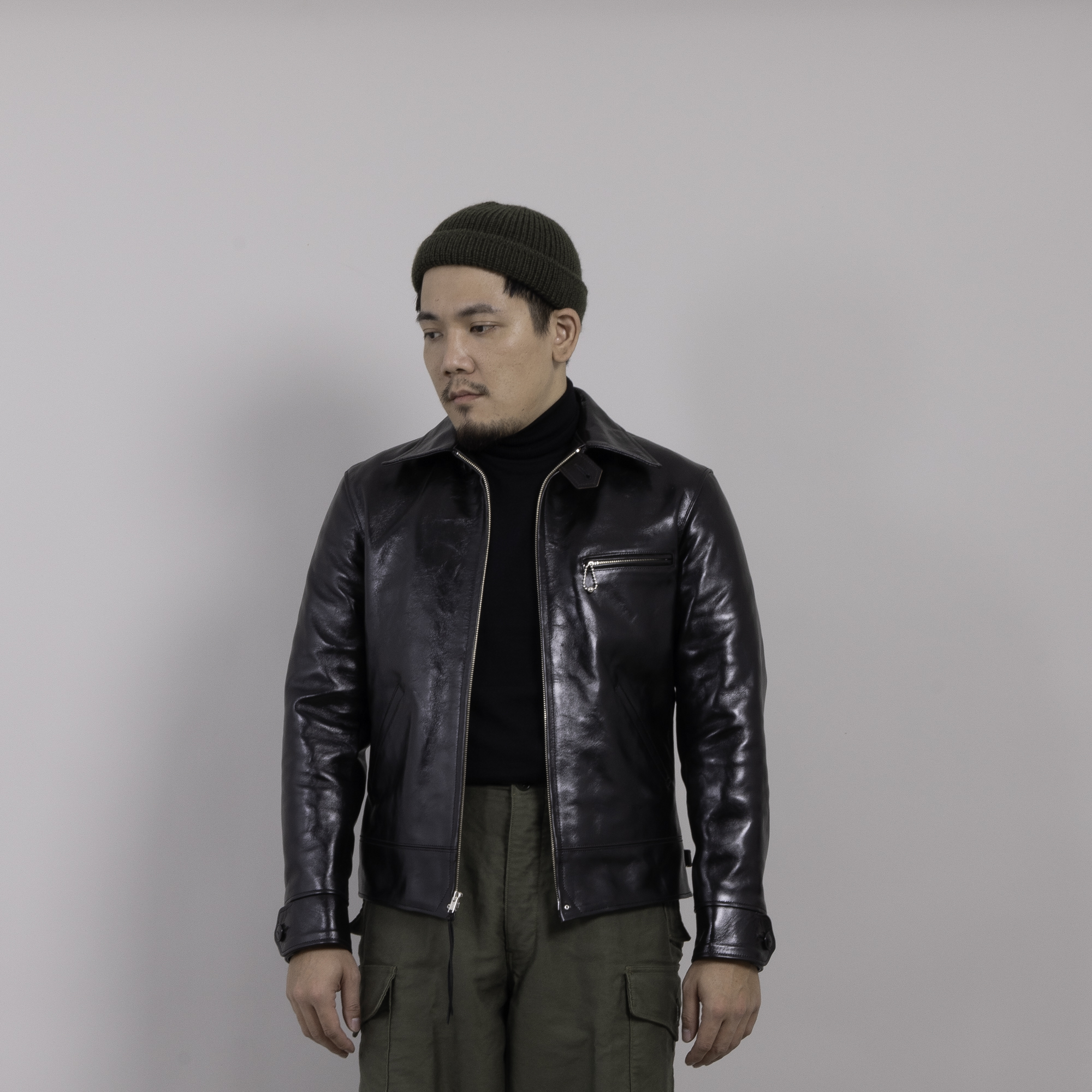 RAINBOW COUNTRY - 1930s HERCULES 主題茶芯馬皮製 Sports Jacket