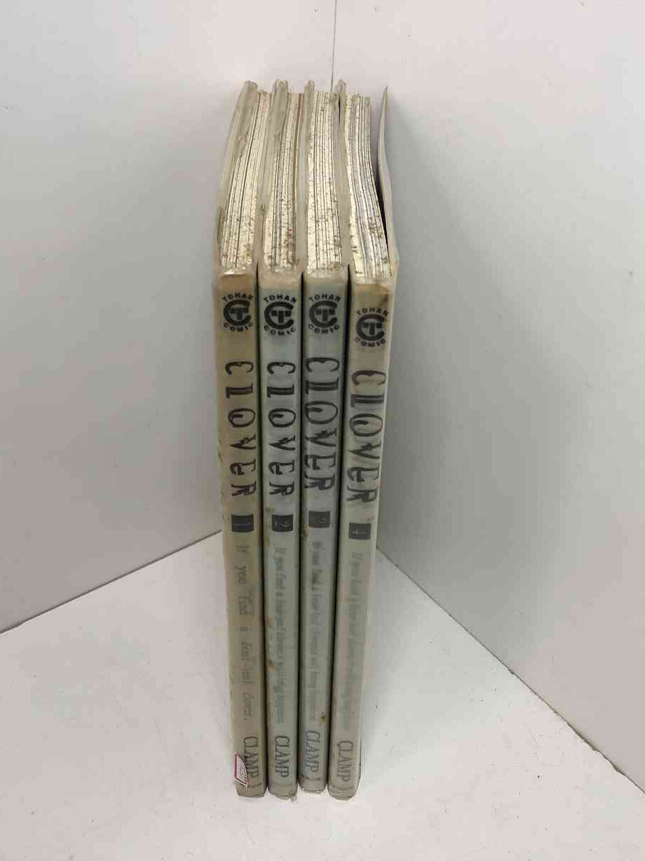 【送贈品】漫畫 CLOVER 1-4冊合售_Clamp#無釘章 #6成新【P-X1377】