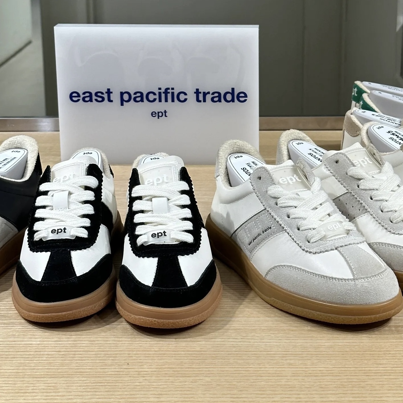 韓國限定🇰🇷 EPT SANTOS 復古鞋 德訓鞋 焦糖底 麂皮 皮革 黑 紅 藍 綠 白 灰